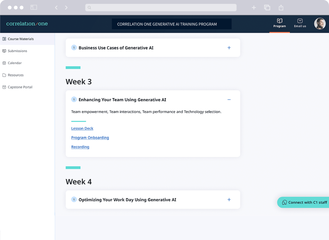 Develop workforce skills for the AI economy - Correlation One