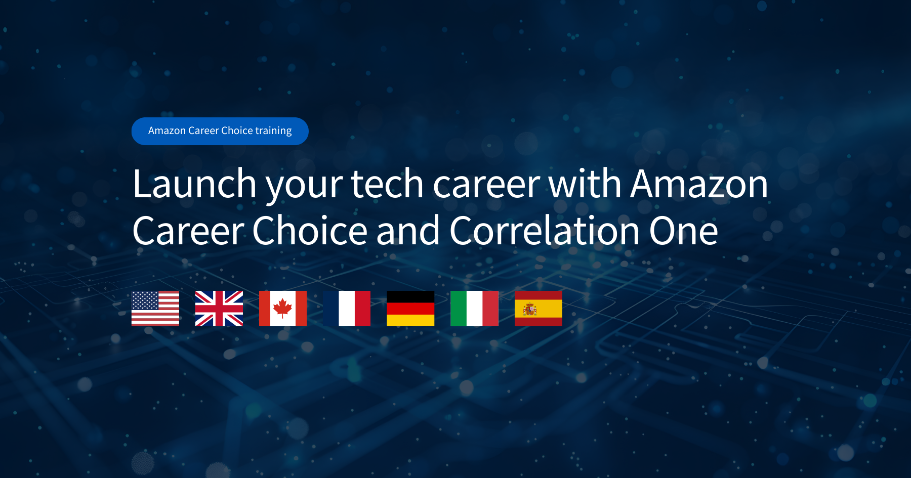 Amazon Training Landing Page