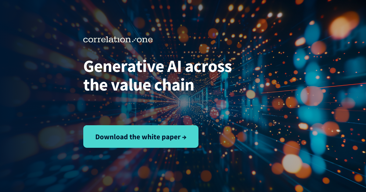 Generative AI across the value chain - Correlation One